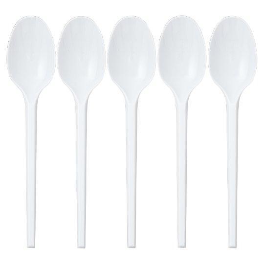 7" PP SPOON WHITE (10 pkt) – HPE PLASTIC